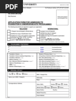 UTech Accommodation Application Form | PDF | Dormitory