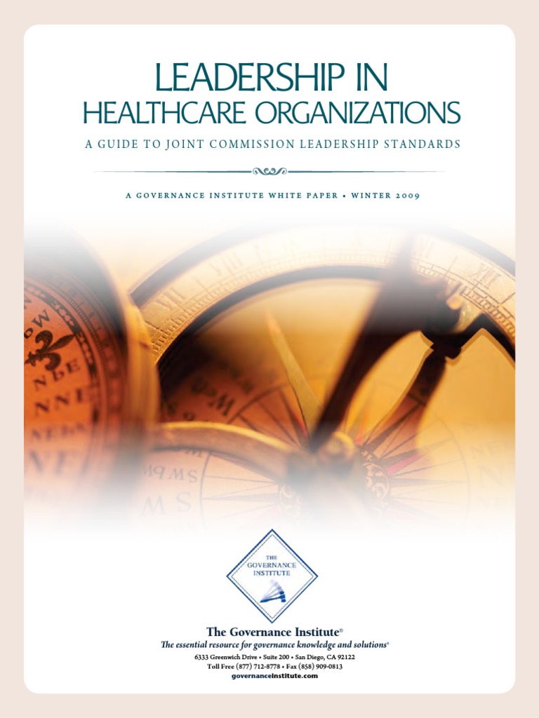 WP Leadership Standards | PDF | Joint Commission | Leadership