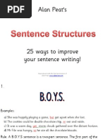 Alan Peat Sentence Types | PDF | Verb | Adjective