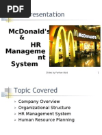 McDonalds organization structure