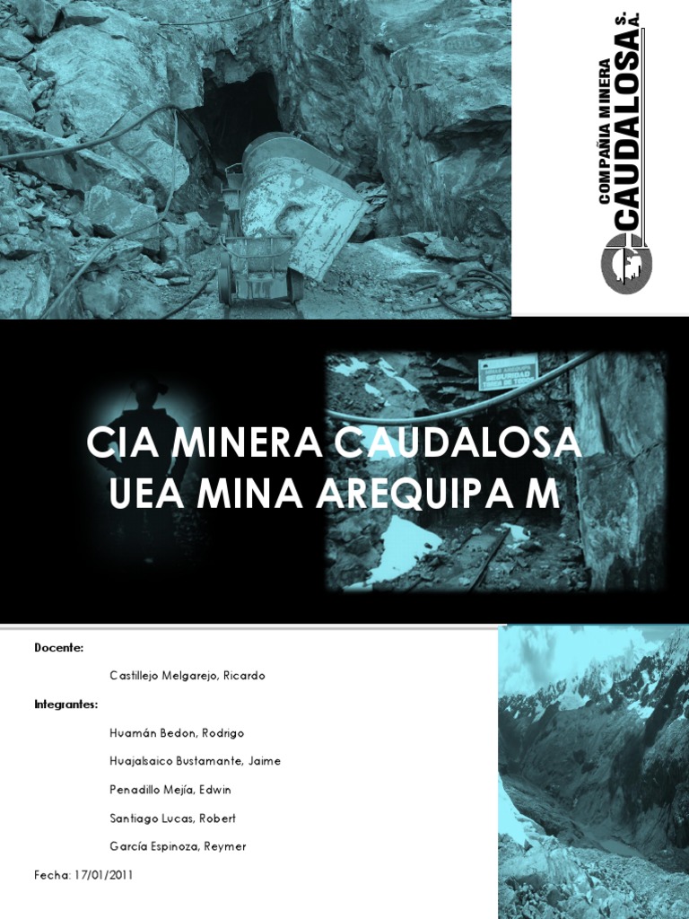 CIA Minera Caudalosa - Uea Arequipa M | PDF | Muestreo (Estadísticas ...