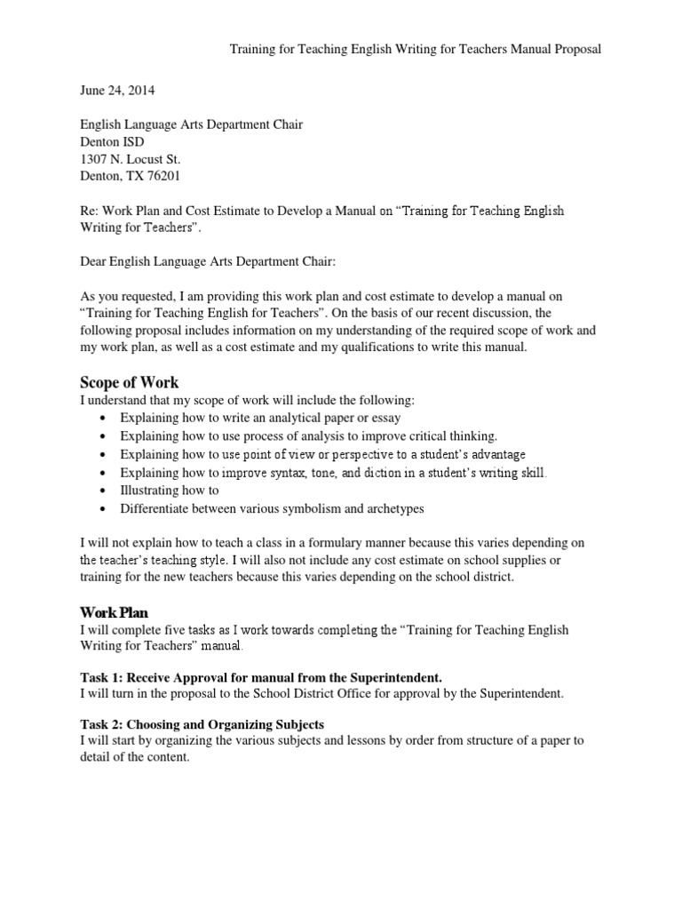 Proposal | PDF | Lesson Plan | Teachers