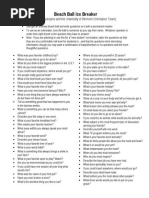 Speed Friendshipping Questions | PDF | Self-Improvement