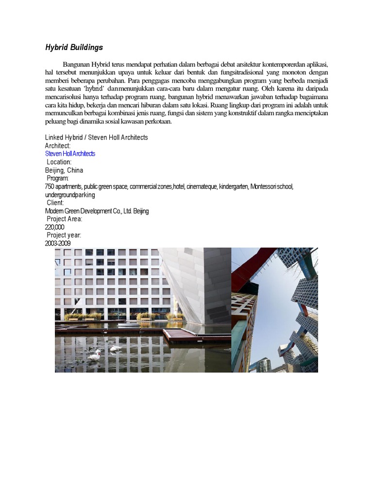 Arsitektur Bangunan Hybrid Kontemporer | PDF | Seni