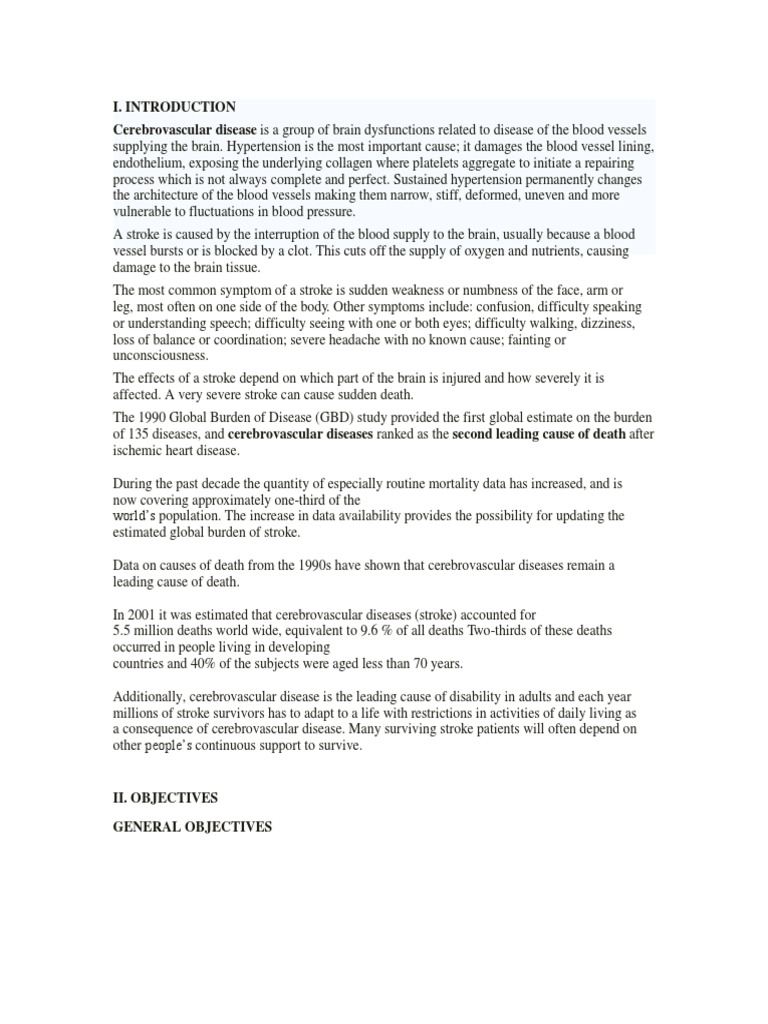 Sample CVD Case Study | PDF | Cerebrum | Brainstem