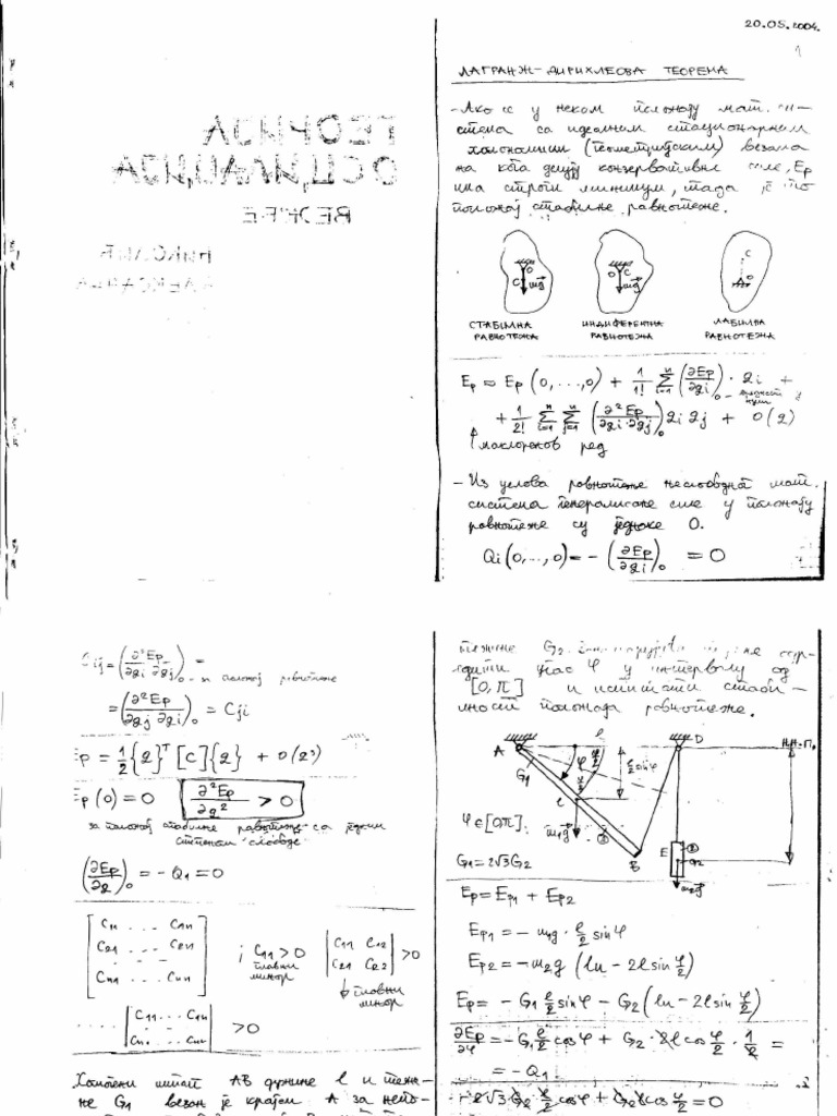 Teorija Oscilacija Vezbe 81 (x2) Str. | PDF