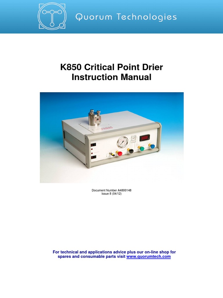 K850 Iss8 | PDF | Fixation (Histology) | Valve