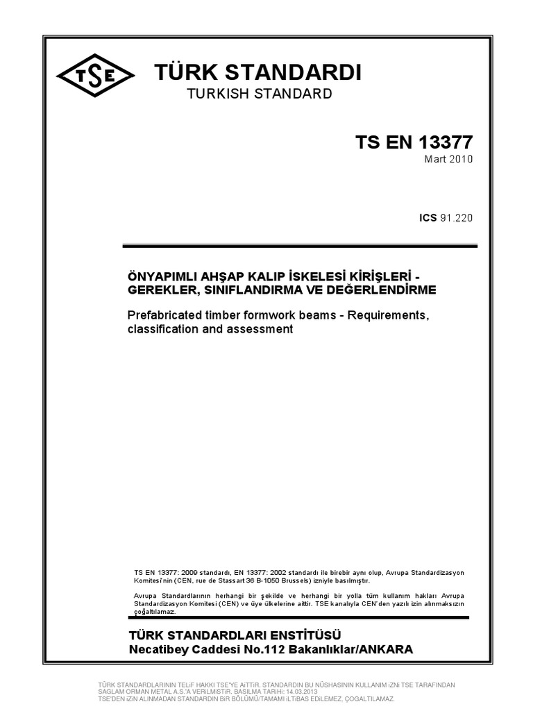 TS en 13377TS en 13377 PDF | PDF