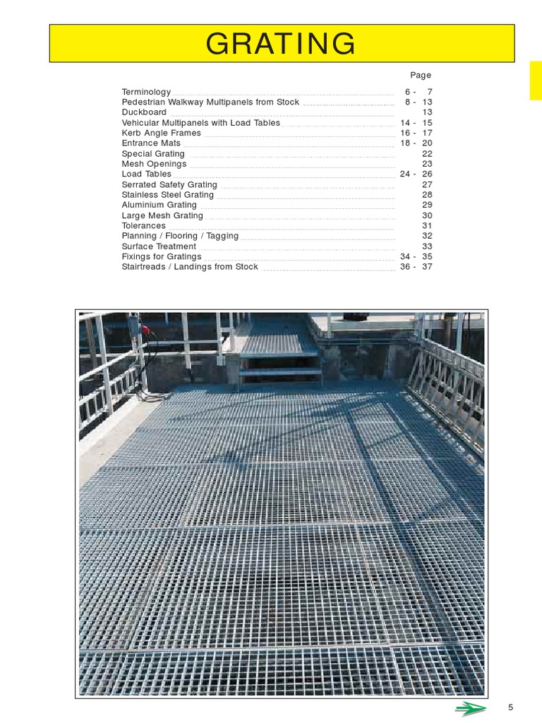 Gratings | Engineering Tolerance | Stainless Steel | Free 30-day Trial | Scribd