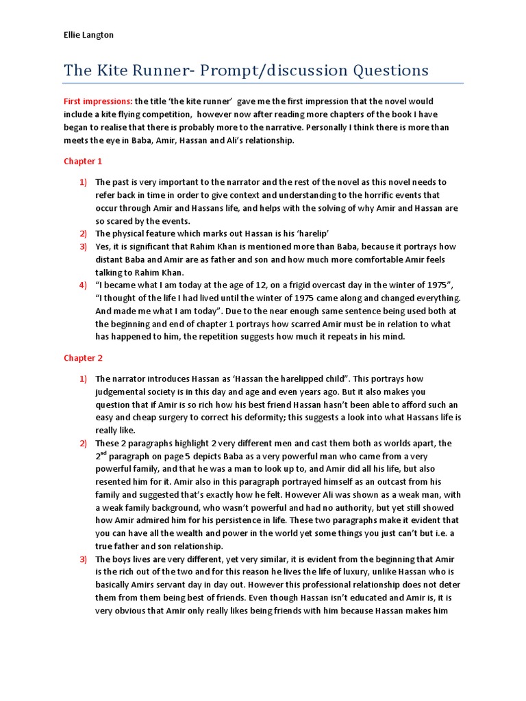 The Kite Runner-1 | PDF | Religion And Belief | Science