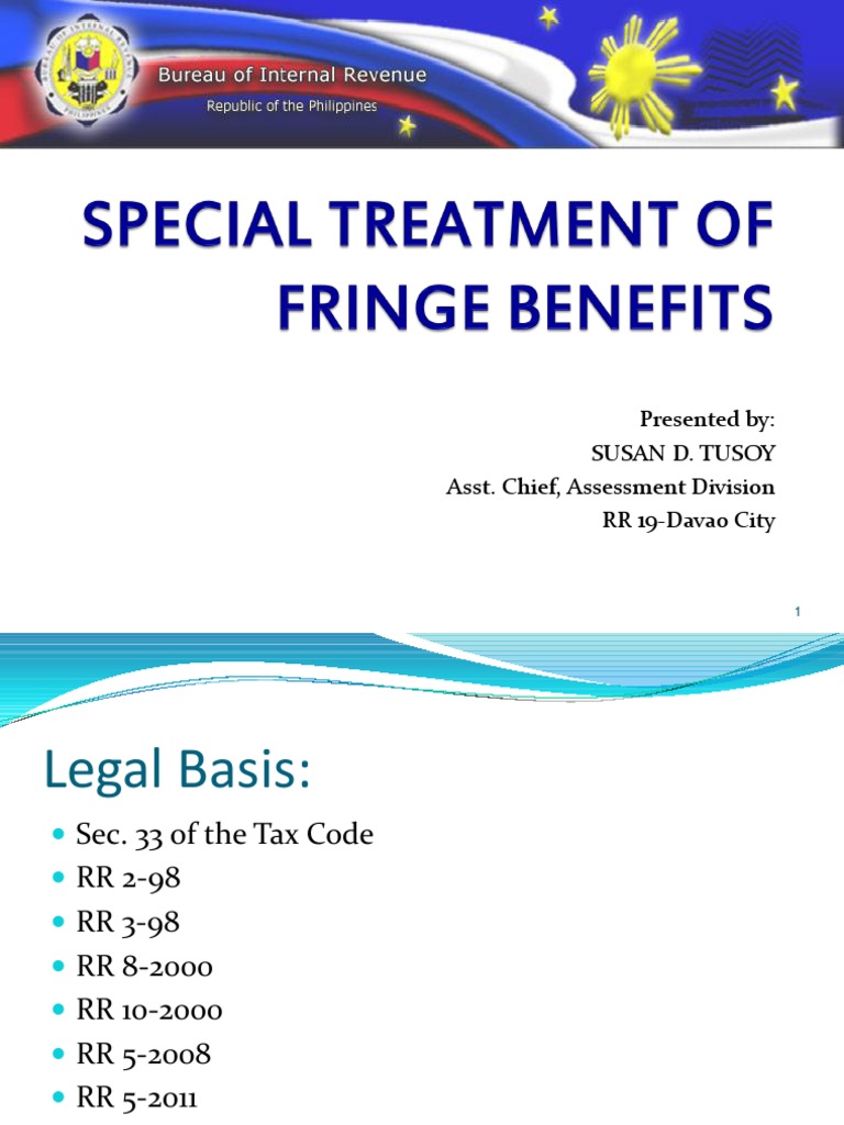 Special Treatment of Fringe Benefits | PDF | Employee Benefits | Employment