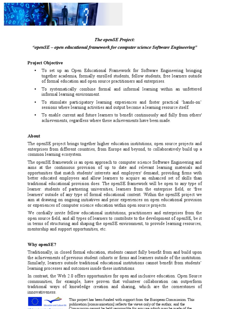 openSE - Open Educational Framework For Computer Science Software Engineering | PDF