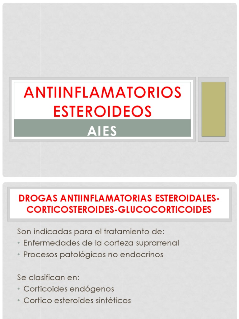 AIES | PDF | Corticosteroides | Farmacología