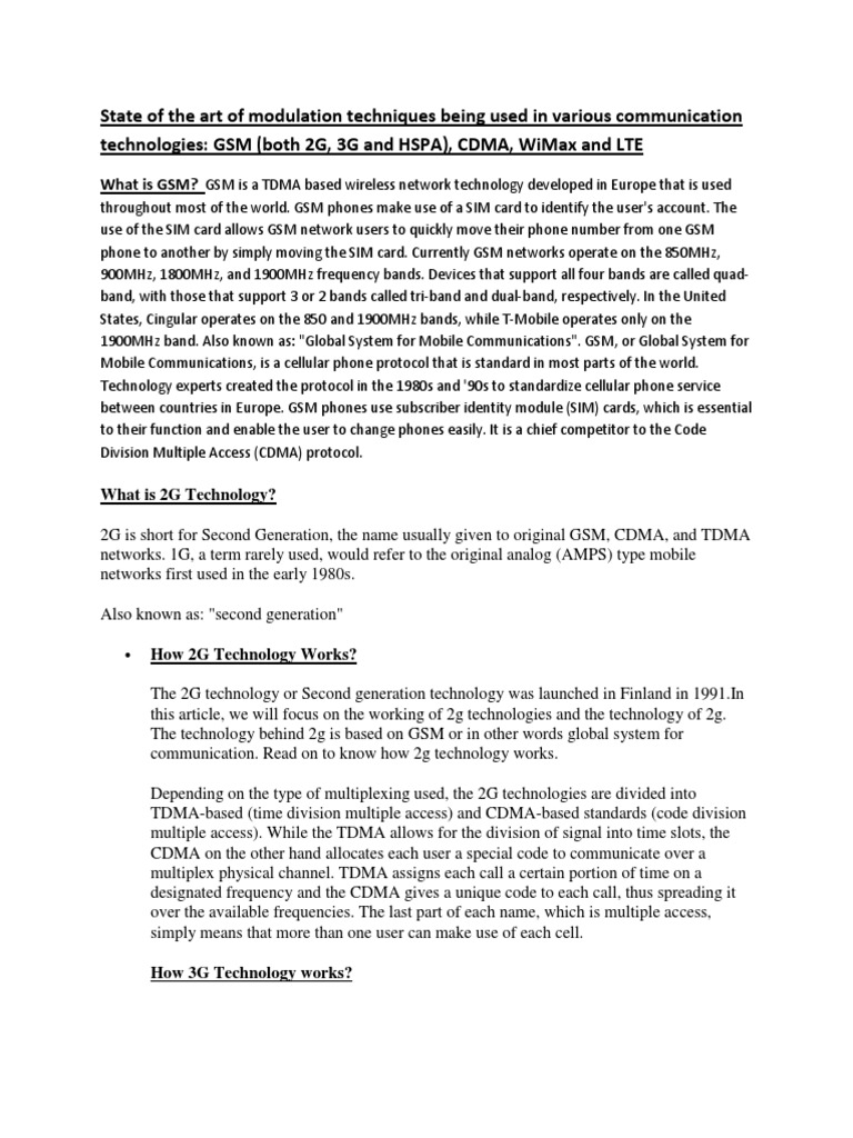 An In-Depth Exploration of Modulation Techniques Used in Leading ...
