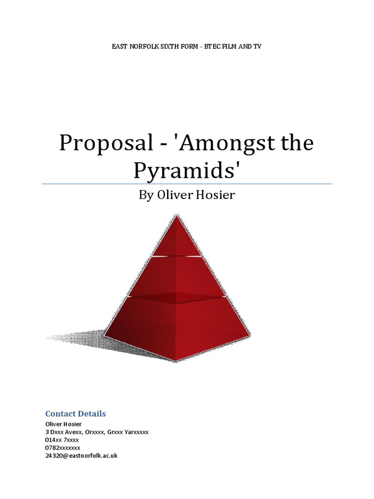 Proposal - Amongst The Pyramids | PDF | Thriller (Genre)