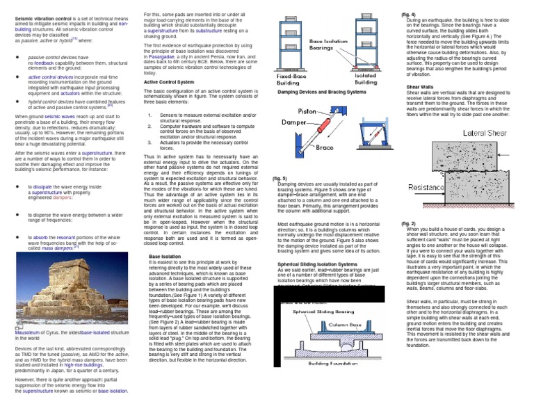Seismic Vibration Control | PDF | Physics | Mechanical Engineering