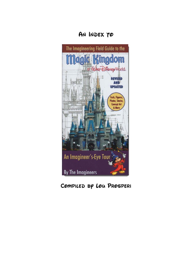 Imagineering Field Guide To Magic Kingdom Index | PDF