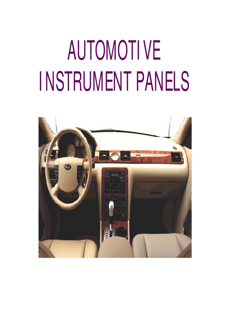 Automotive Instrument Panels | PDF | Polyethylene | Thermal Expansion
