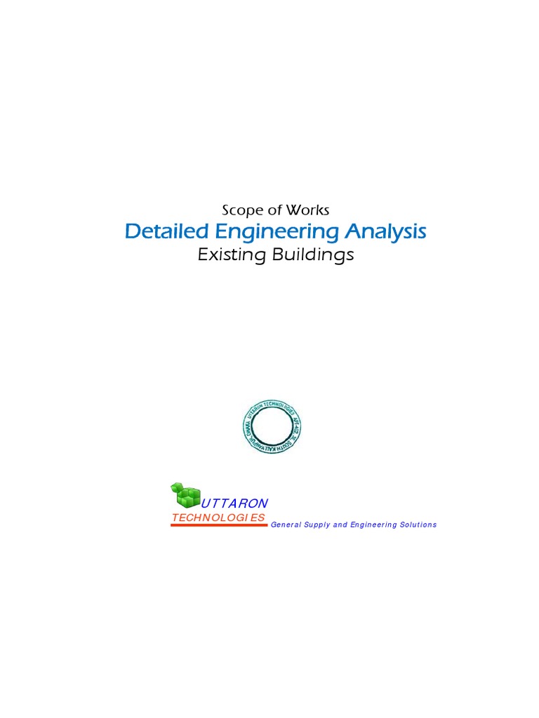 Detail Engineering Assessment For Existing Buildings | PDF | Strength ...