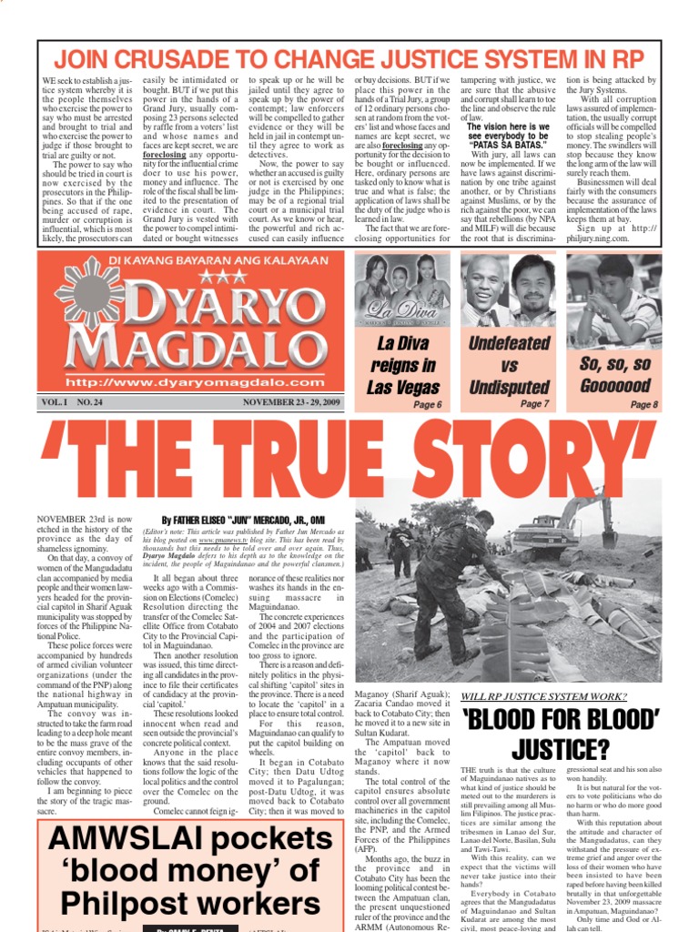 Dyaryo Magdalo Vol. 24 | PDF | Public Law | Justice