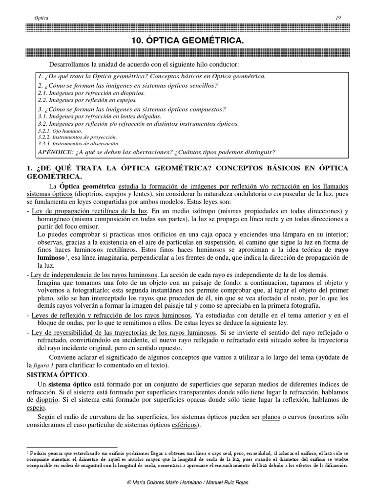 5 Optica Geometrica | PDF | Ojo humano | Ojo