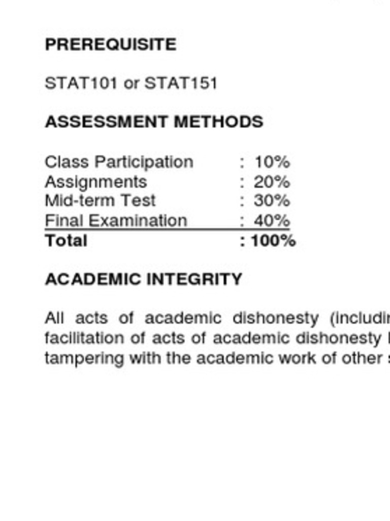 STAT201 Probability Theory and Applications (1410) - Kwong Koon Shing | PDF | Probability Theory ...