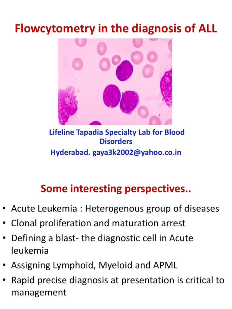 06 Flow Cytometry in Diagnosis of ALL | PDF | B Cell | Leukemia