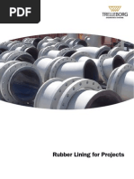 Rubber Lining Procedure | PDF | Natural Rubber | Adhesive