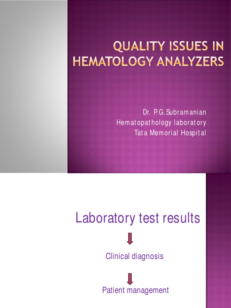 MANI Quality Control in Hematology Analysers | PDF | Standard Deviation | Accuracy And Precision