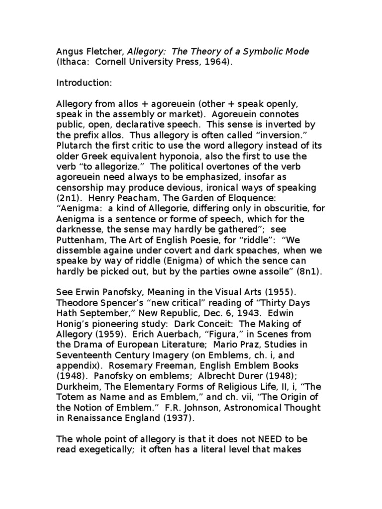 Angus Fletcher | PDF | Rhetorical Techniques | Literary Techniques