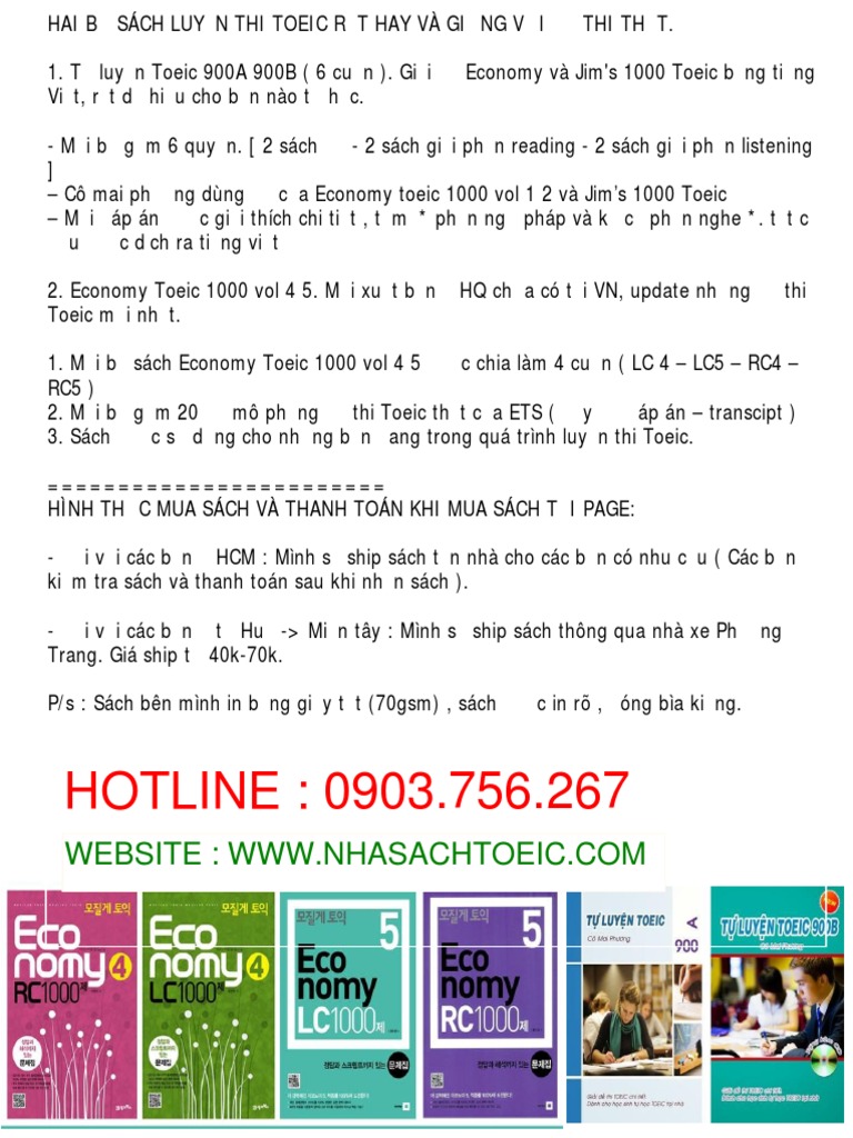 Economy Toeic 1000 vol 4 5 - Sách toeic photo giá rẻ | PDF