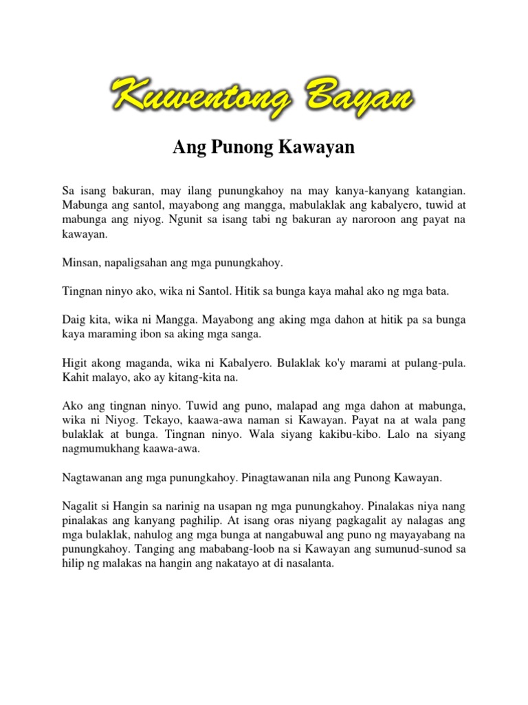 Kuwentong Bayan | PDF