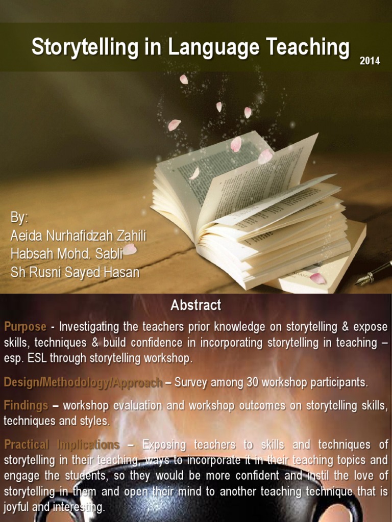 Storytelling in language teaching | Storytelling | English As A Second ...