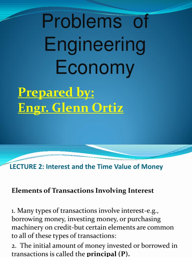 Problems of Economy | PDF | Time Value Of Money | Financial Transaction