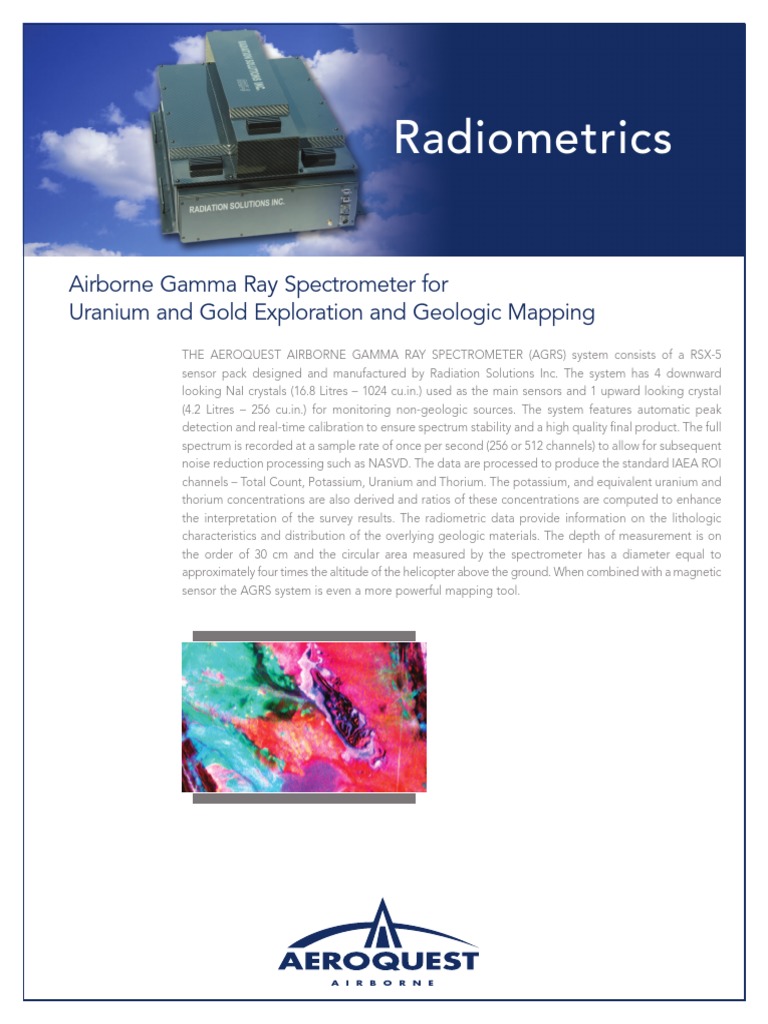 Airborne Gamma Ray Spectrometer Overview | PDF | Gamma Ray | Applied ...