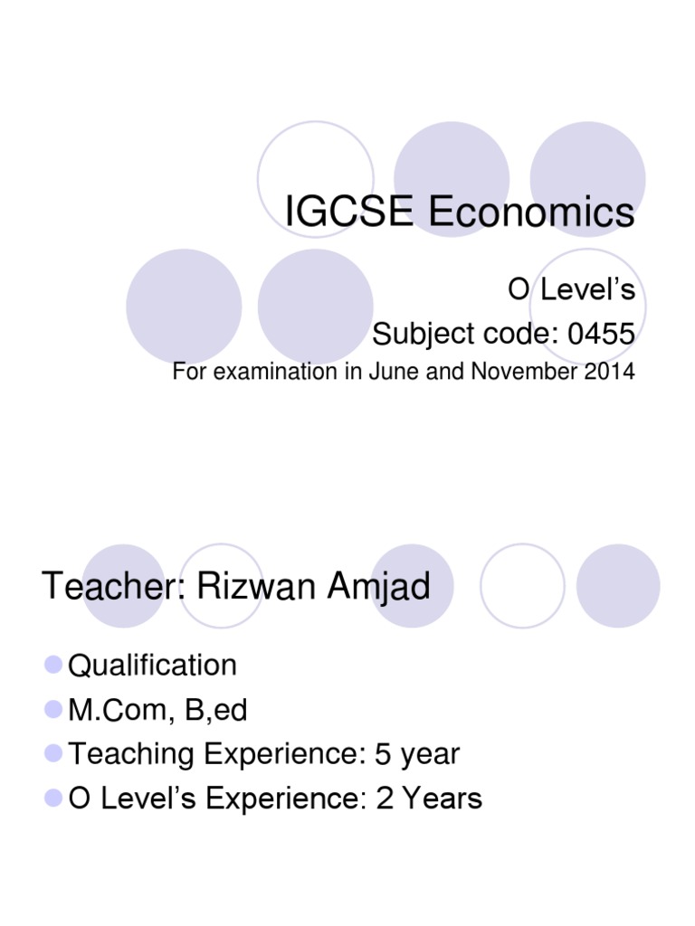 IGCSE Economics | PDF