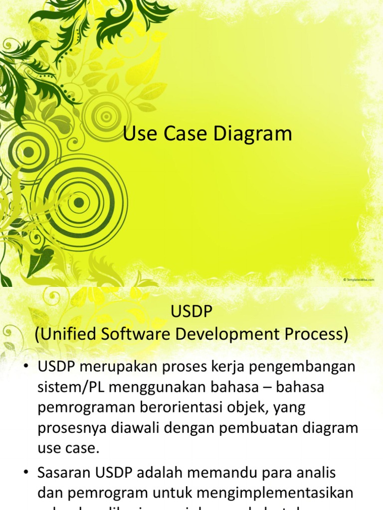 Diagram Use Case USDP dan Relasi | PDF