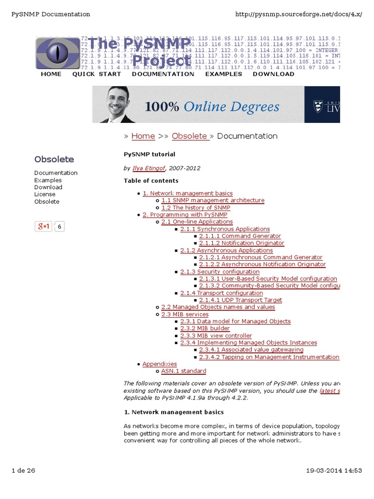 Pysnmp | PDF | Areas Of Computer Science | Data