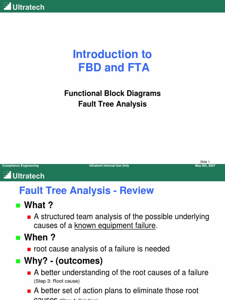 Introduction to FBD and FTA for Equipment Failure Analysis | PDF ...