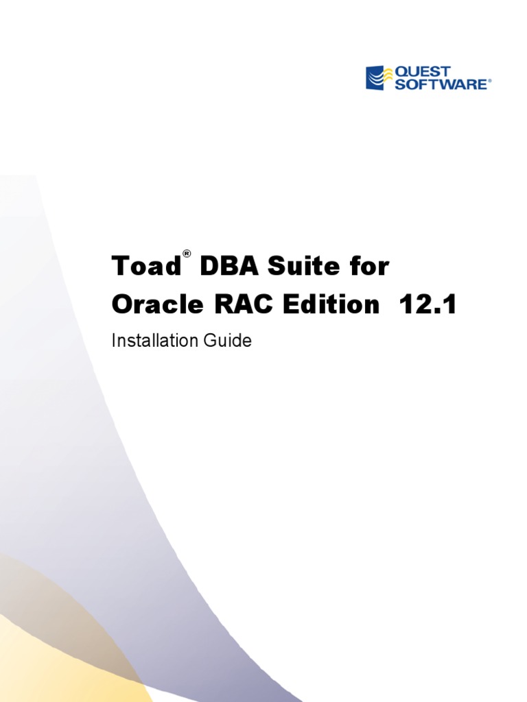 ToadforOracle 12.1 DBASuiteRACInstallationGuide | PDF | Oracle Database | Command Line Interface