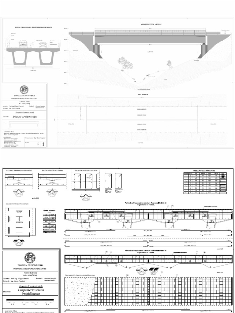 Progetto Ponte A Cassone in C.A.P. | PDF