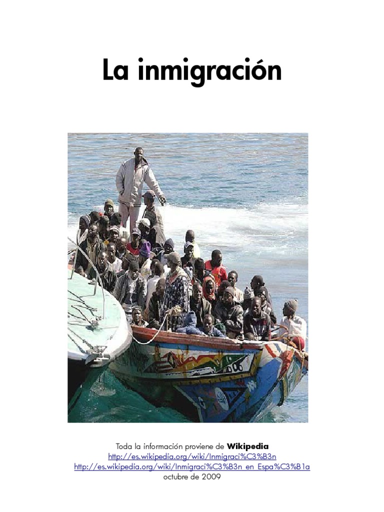 La Inmigración, en El Mundo y en España | PDF | Geografía cultural ...