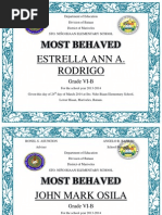 Certificate of Appreciation-Panelist | PDF | Wellness