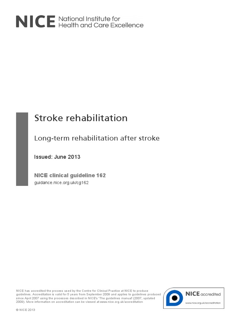 Long-Term Rehabilitation After Stroke | PDF | Stroke | Physical Therapy