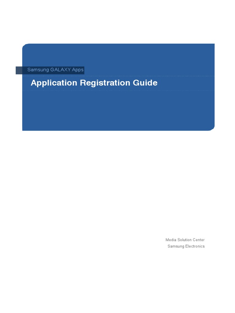 Application+Registration+Guide ENG Ver.4.9 | PDF | Button (Computing) | Email