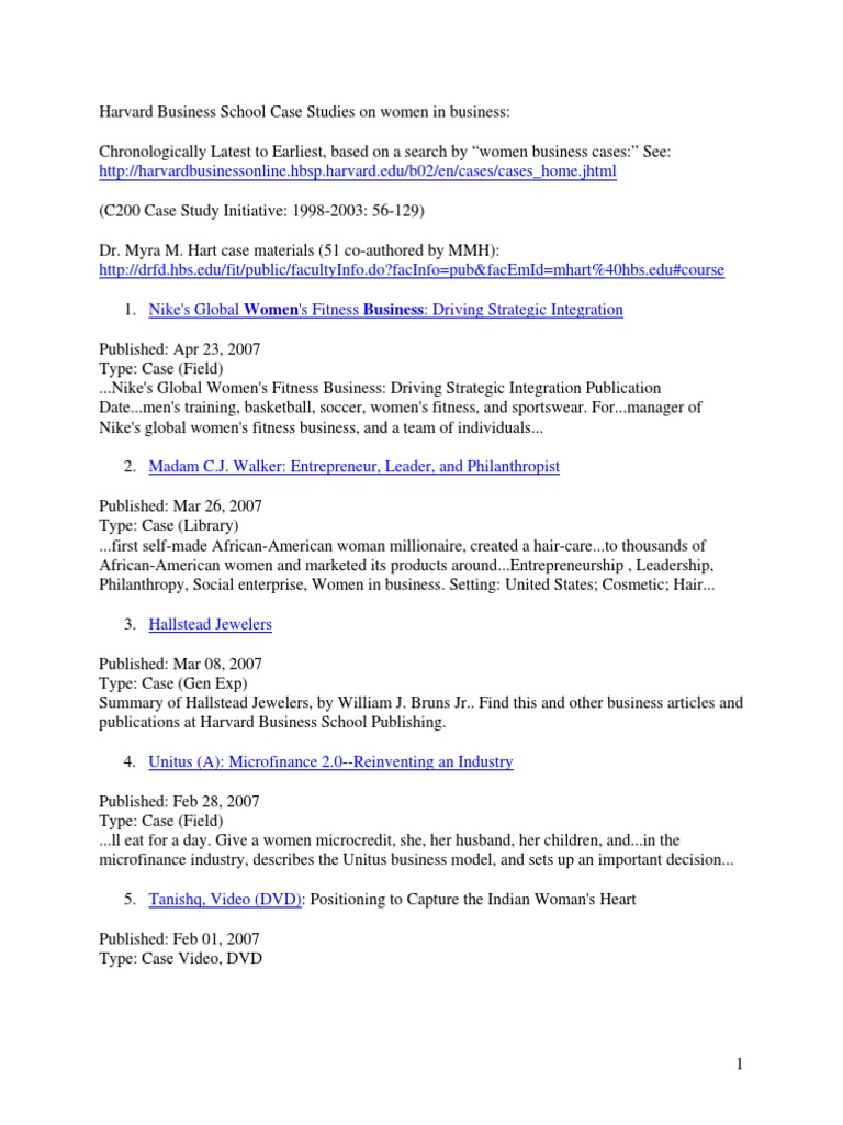 HBS Case Studies | PDF | Entrepreneurship | Startup Company