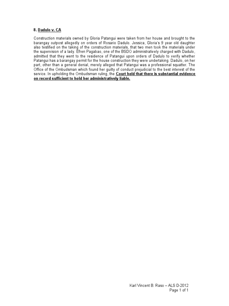 Barangay Official Liable for Misconduct | PDF