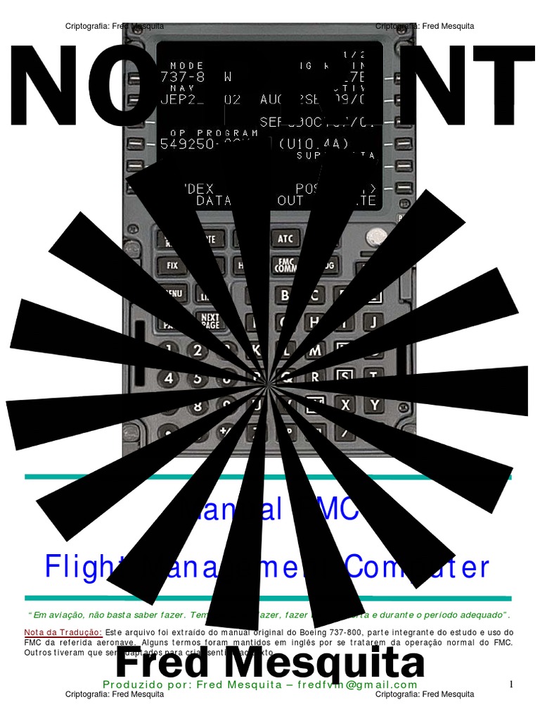 Manual Do FMC 737 800 | PDF | Teclado de computador | Criptografia