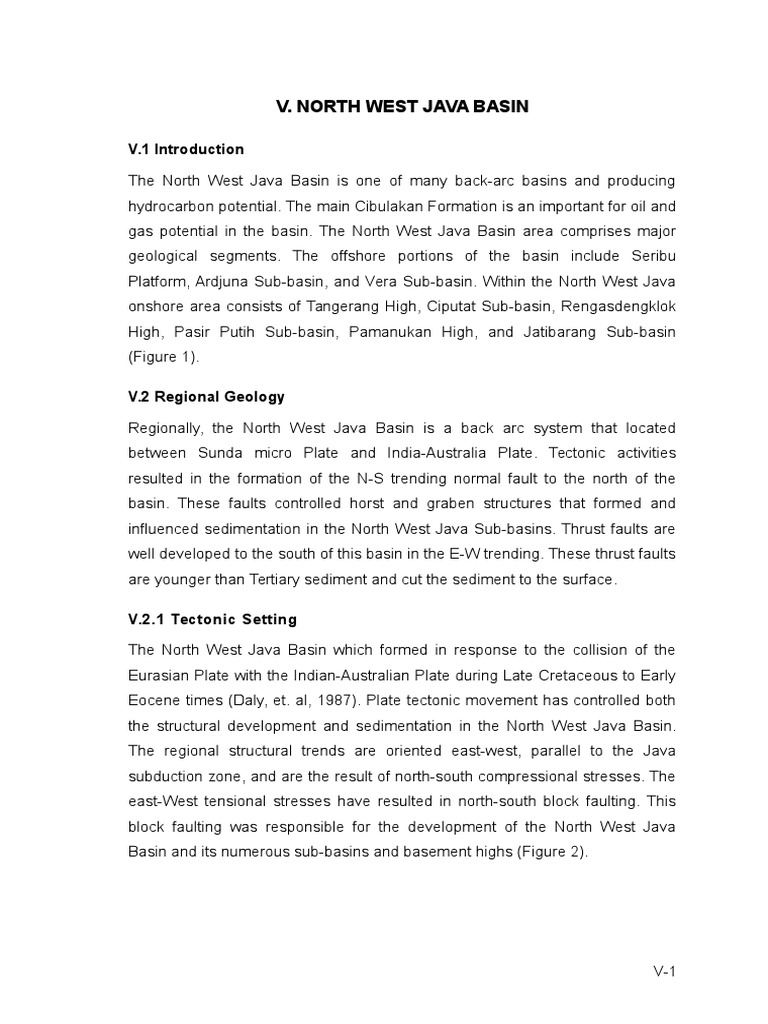 Text North West Java Basin | PDF | Sedimentary Basin | Petroleum Reservoir