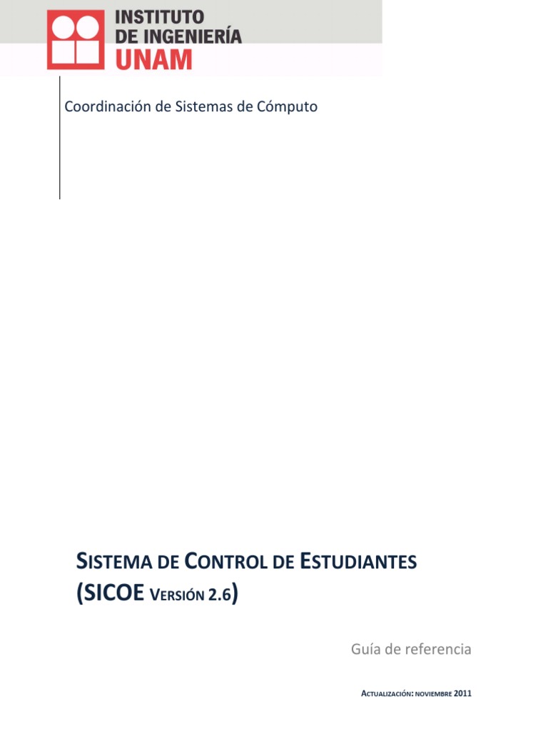 SICOE V2 Guia de Referencia | PDF | Correo electrónico | explorador de Internet